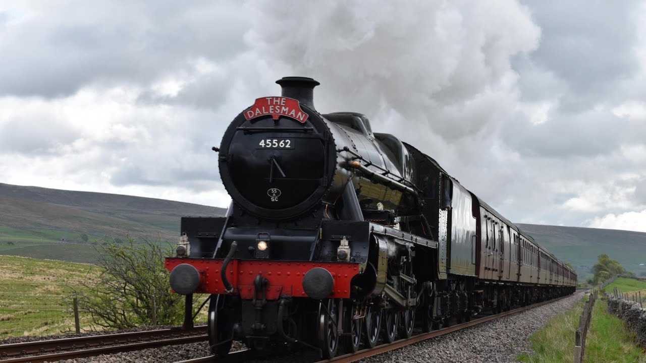LMS 45562 Alberta Awakens The Long Drag With The Pendle Dalesman 25/05 ...