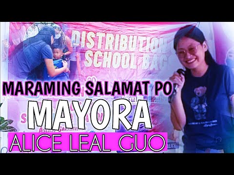 Distribution Of School Bags & Supply | Courtesy of Mayora Alice Leal ...