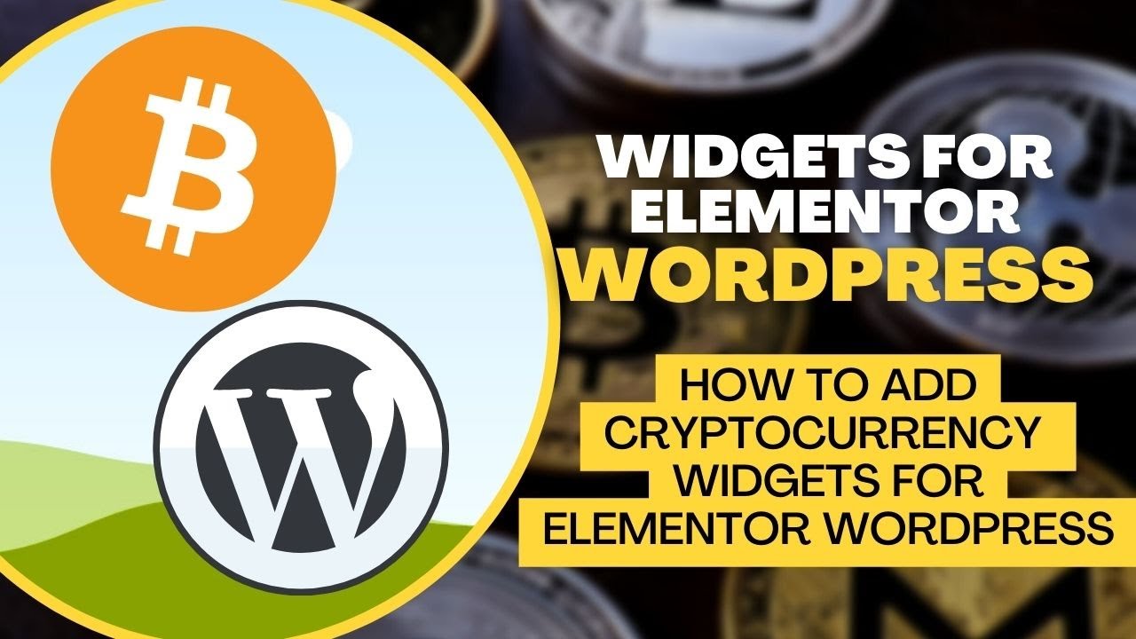How to add Cryptocurrency Widgets For Elementor WordPress - YouTube