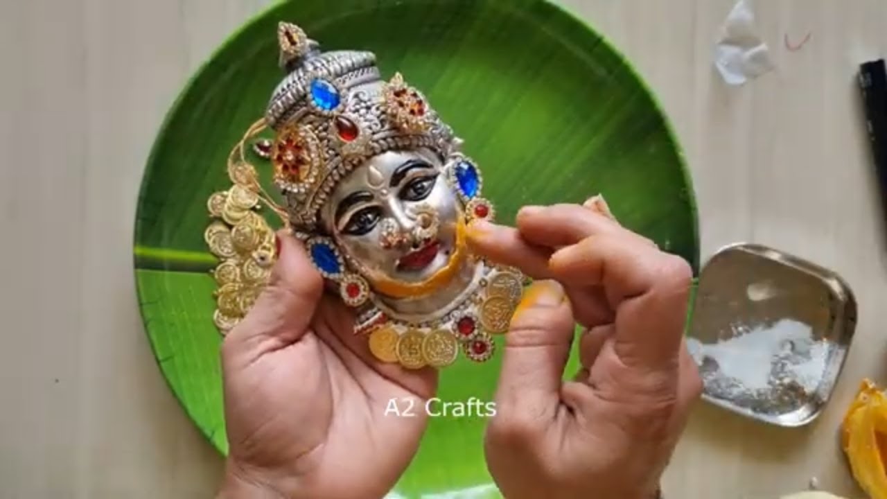 Laksmi Silver Face Decoration !!! Ammavari Face Decoration Just in 5 ...
