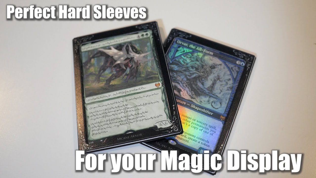 Perfect Sleeves for Displaying your Magic Cards - YouTube
