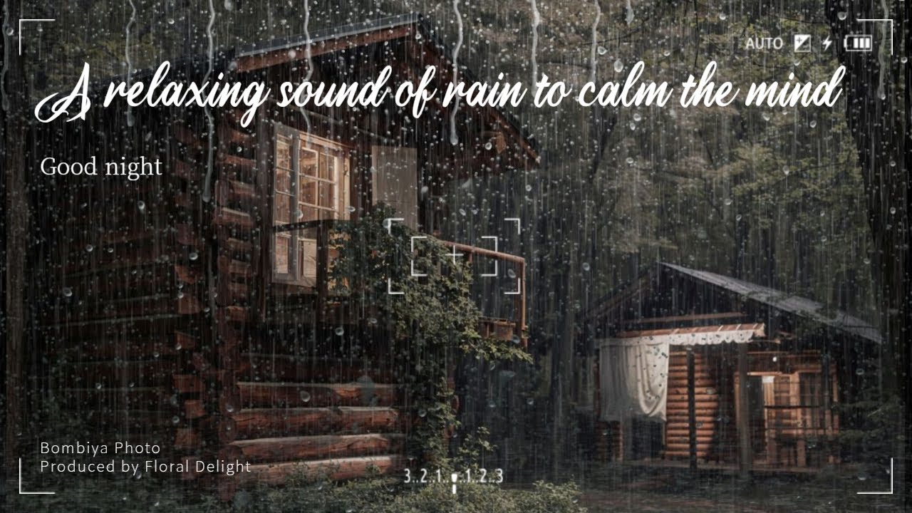 [rain]A relaxing sound of rain to calm the mind/Sleep in a calm ...