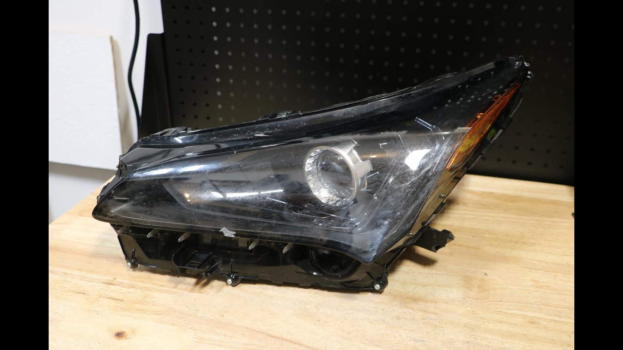 How to disassemble a 2018-2020 Lexus NX200t NX300h LED Headlight - YouTube