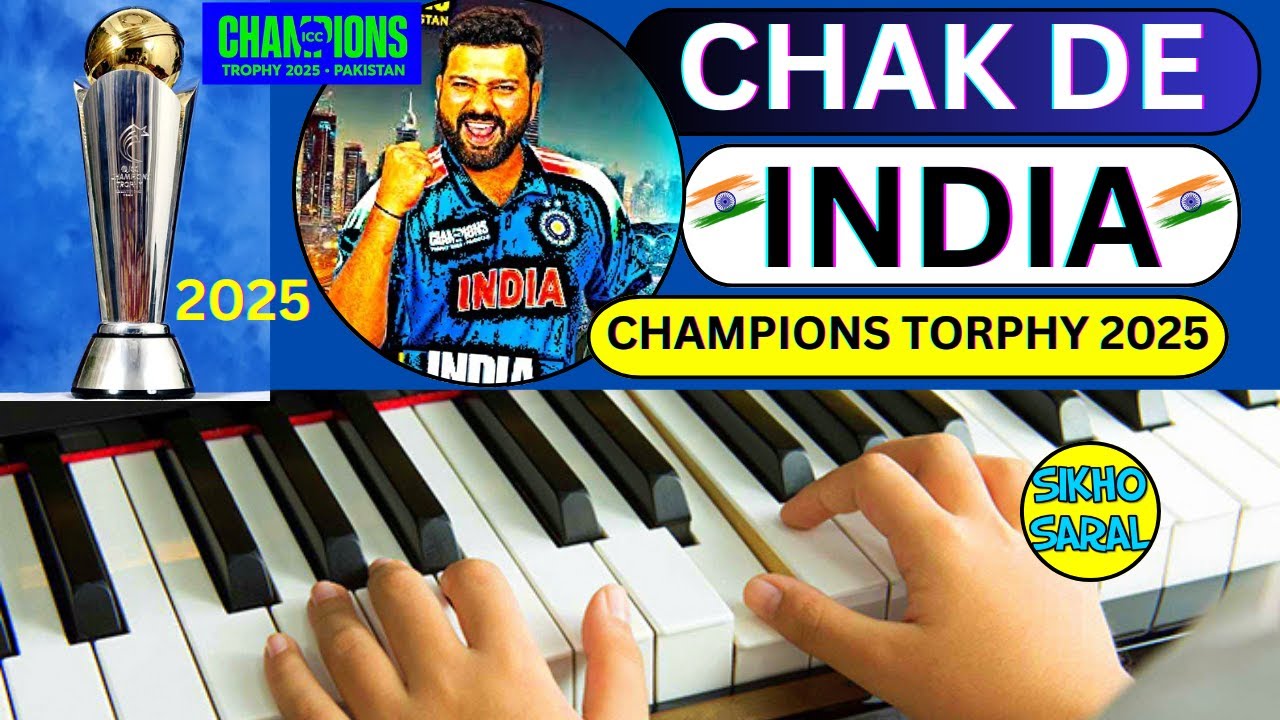 Chak De India - Cheer For India | Chak De India Song PIano Cover - YouTube