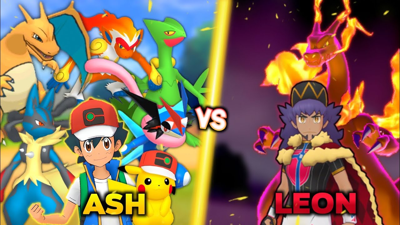 I Battled Leon With Ash's Ace Pokemon!🔥| Ash Vs Leon Battle| PokeUltra ...