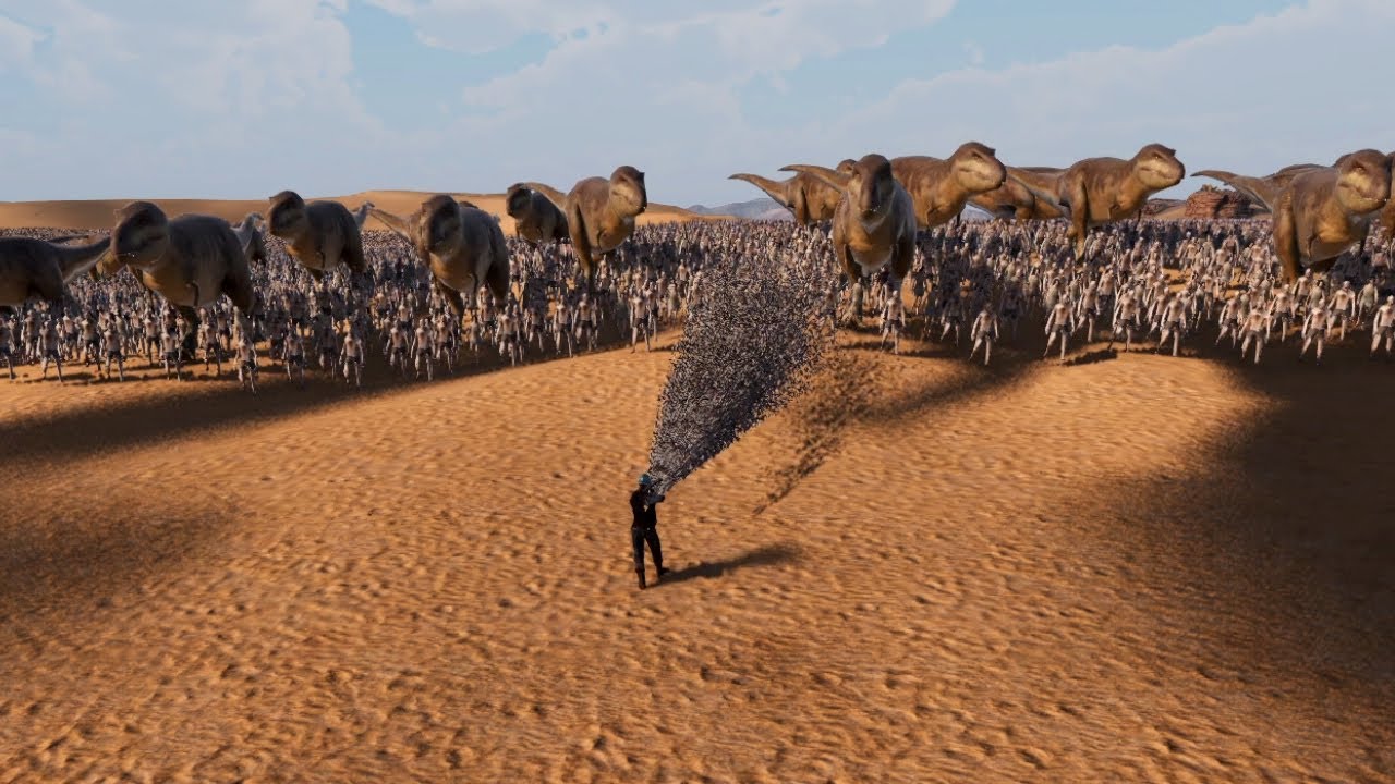 10,000 T-Rex & 2,00,000 Zombies Vs One Man Archer — Ultimate Epic ...