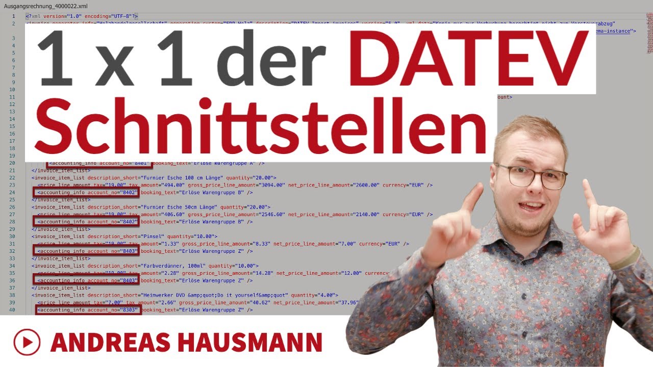 Das 1x1 der DATEV Schnittstellen vom DATEV Format bis DATEV connect - YouTube