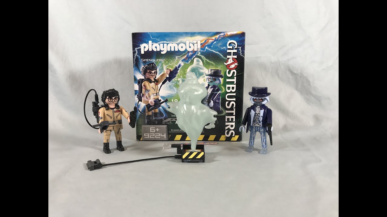 Playmobil Ghostbusters Set 9224 Egon Spengler & Ghost Review - YouTube
