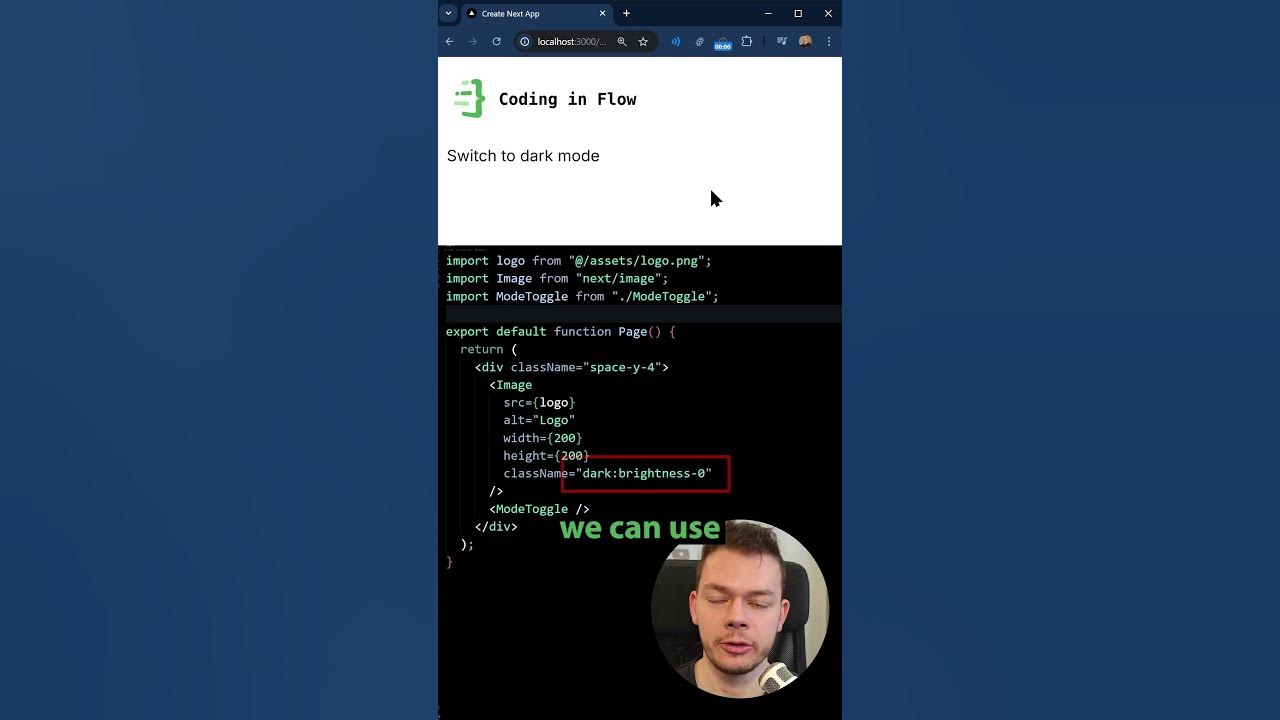 How To Create A Dark Mode Version Of Your Website Logo (CSS, Tailwind CSS) #css #tailwindcss # ...