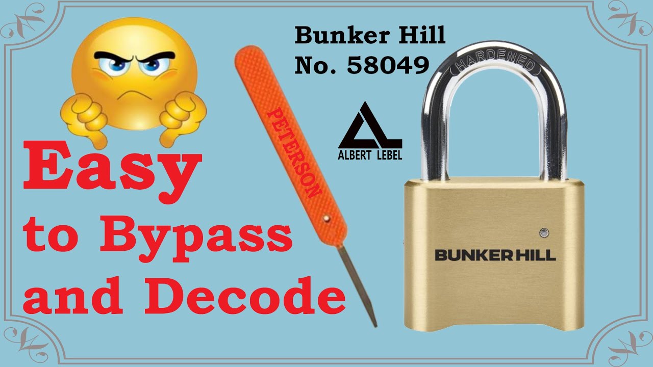 [564] Bunker Hill 4 dial Combo (Easy to bypass and decode) - YouTube