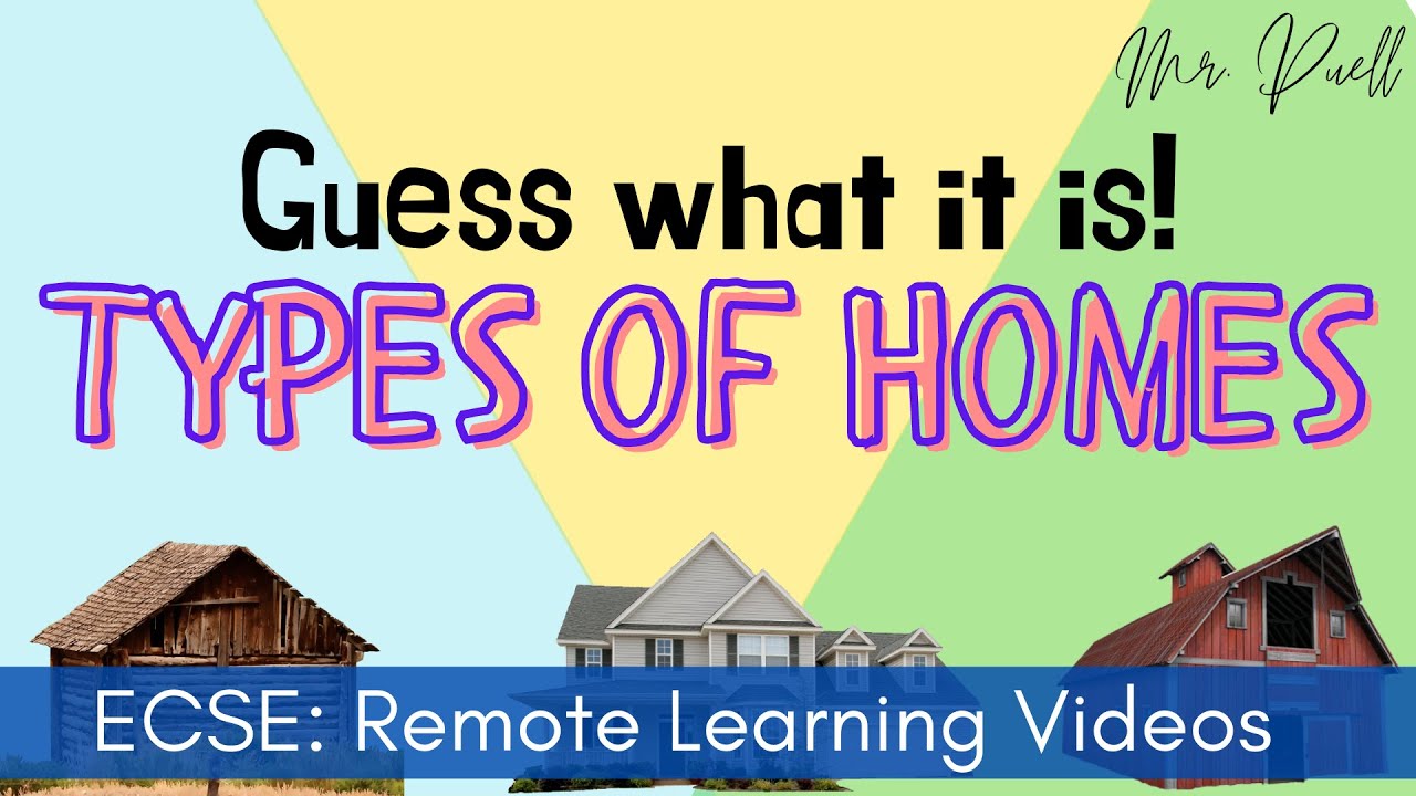 Mr. Puell - Guessing Game (Types of Homes) - YouTube