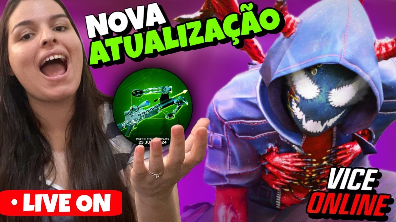 VICE ONLINE AO VIVO 🔥 CHEGOU NOVA ATUALIZAÇÃO DO VICE ONLINE - YouTube