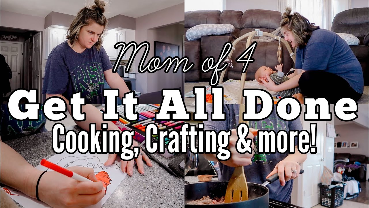 GETTING CRAFTY - STAY AT HOME MOM OF 4 DAY IN THE LIFE | DAY IN THE ...