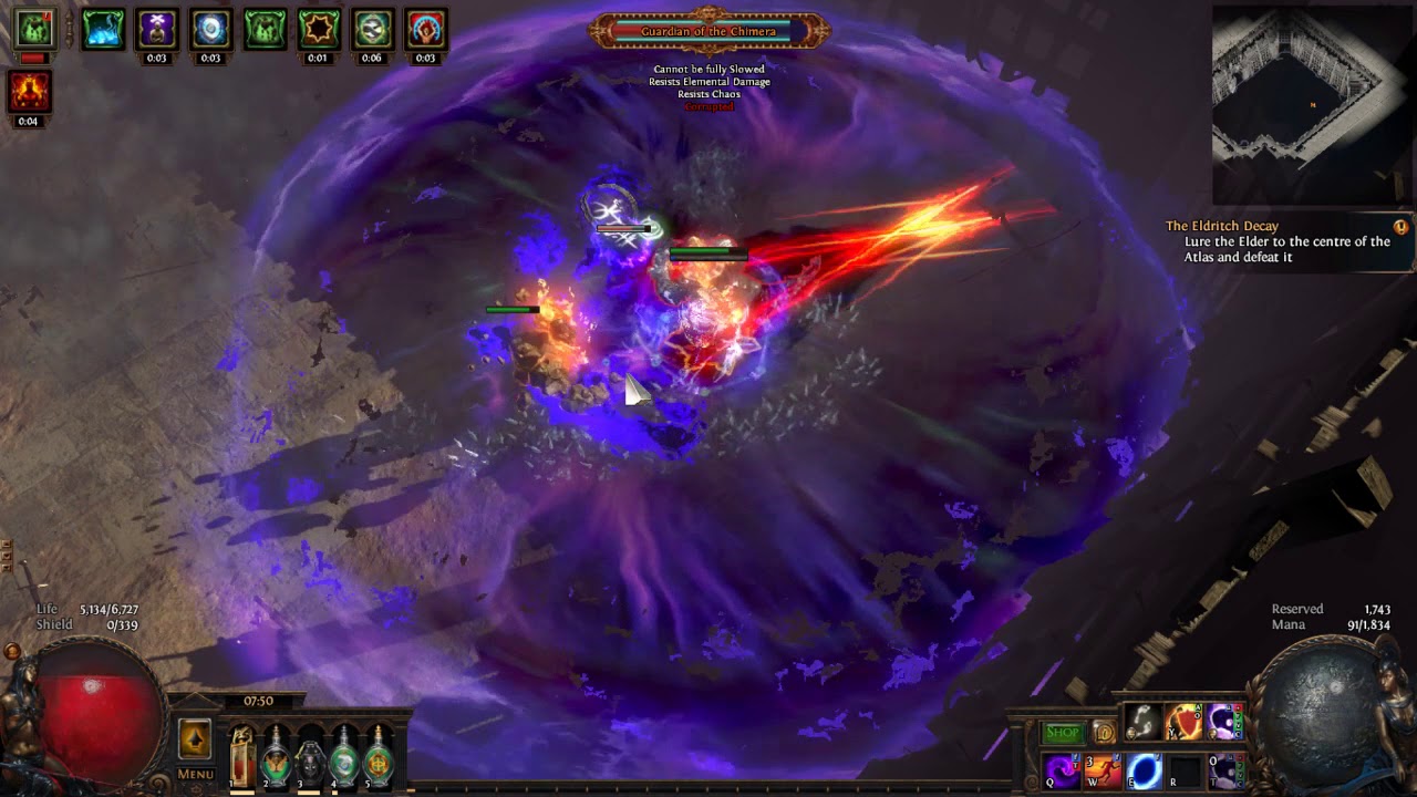 [3.3] Soul Ripper Vaal Blight Sicon(Occ+Pat) vs Chimera [PoE] - YouTube