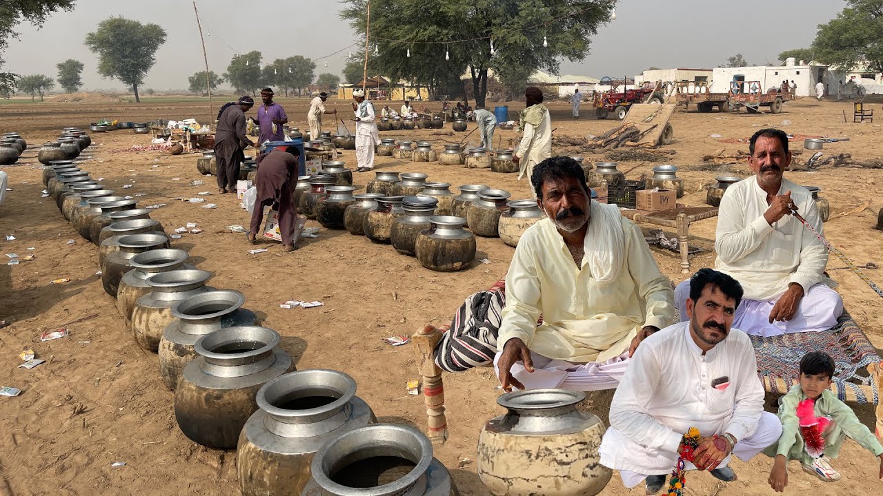Rural Life of Desert Pakistan | Desert wedding in the Village | Big and ...