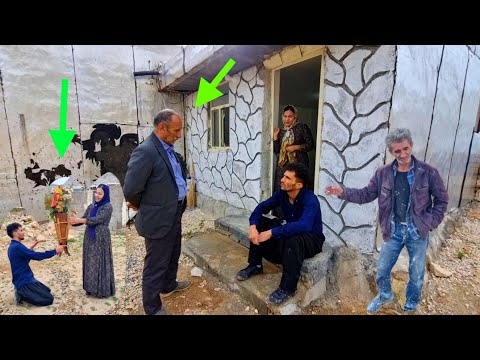 Standing against fate; the loving couple stood against their father!