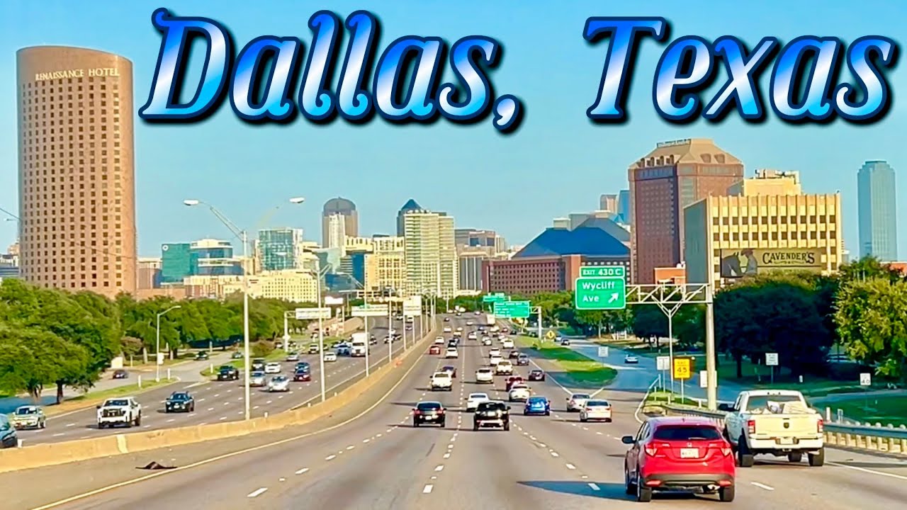 Driving Through Dallas, Texas:Scenic Interstate View | 4K - YouTube