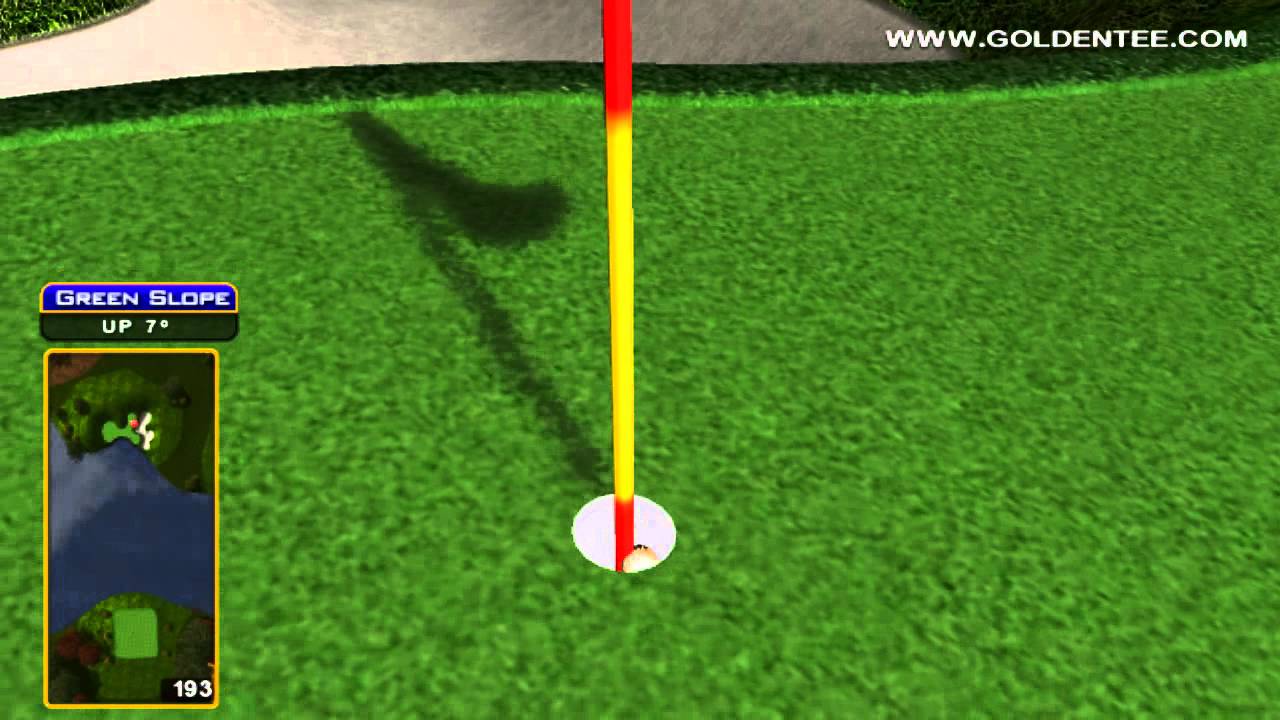 Golden Tee Great Shot on Auburn Glenn! - YouTube