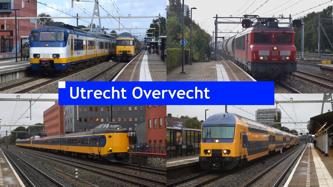 Treinen op station Utrecht Overvecht // 5 oktober 2017 - YouTube