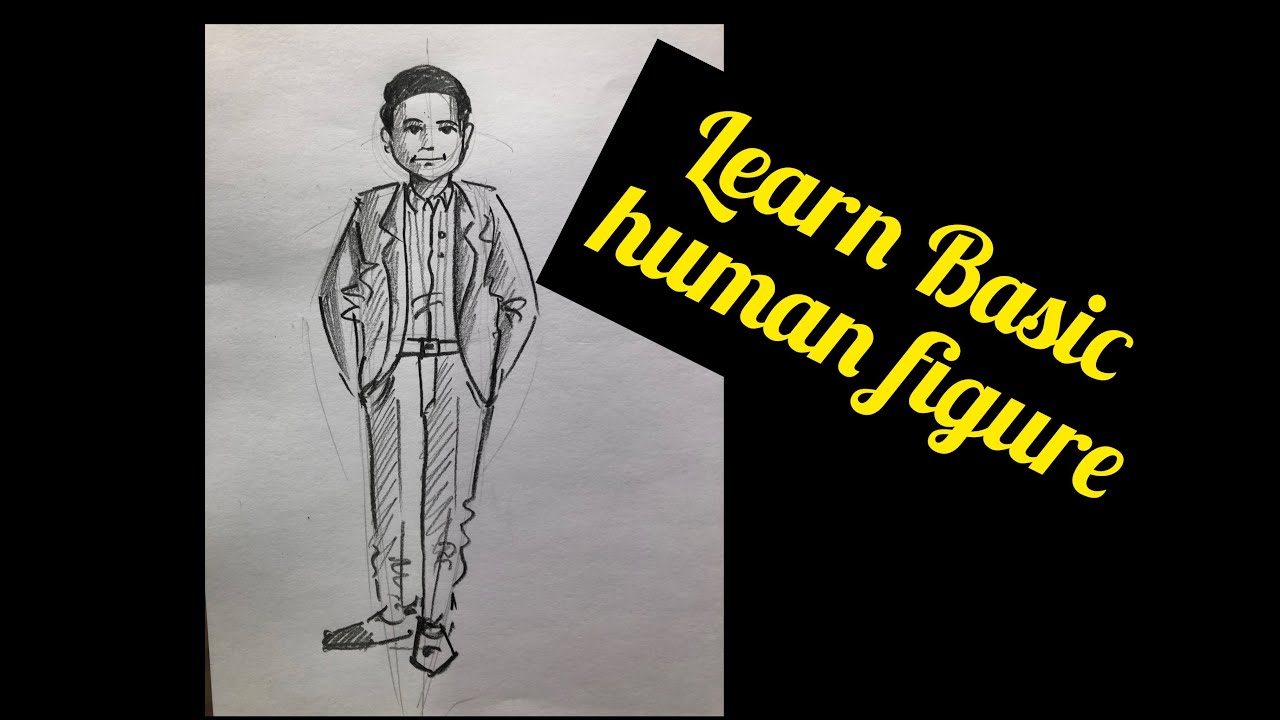 How to draw human figure #sketch #humanfig - YouTube