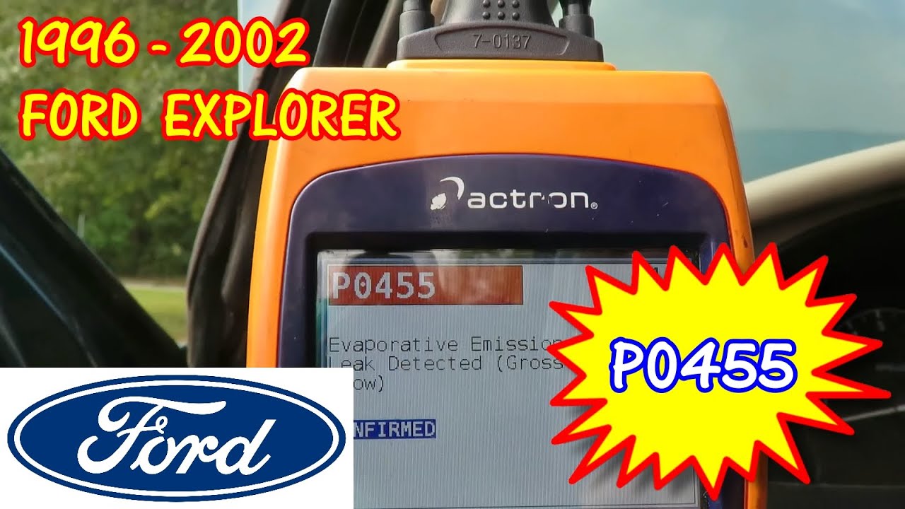 Ford Explorer P0455 EVAP System Large Leak Detected - YouTube