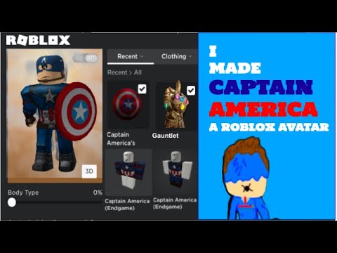 🤩 I Made Captain America A Roblox Avatar and this happened...🤩 - YouTube