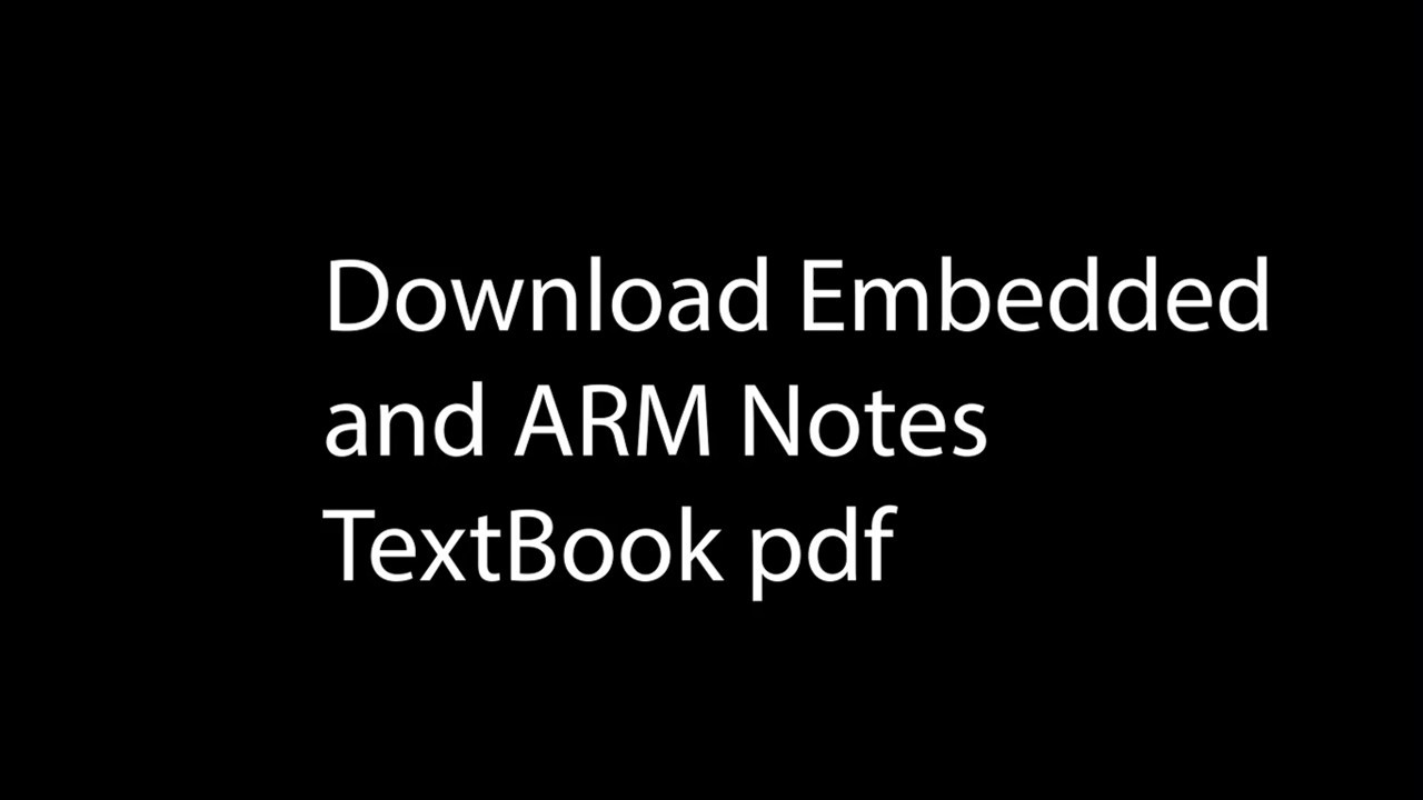 Download Embedded and arm Notes VTU CBCS 2016 scheme / 2017 scheme ...