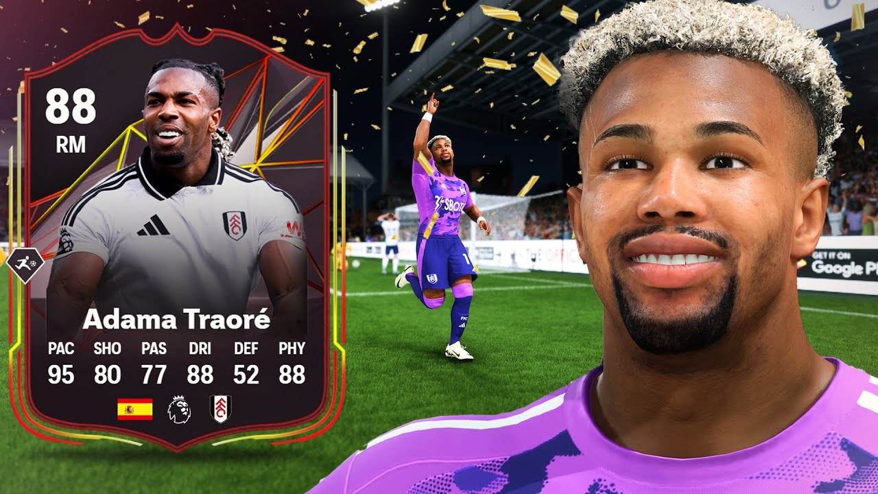 88 Adama Traore is the MOST BROKEN card in FC 25.. - YouTube