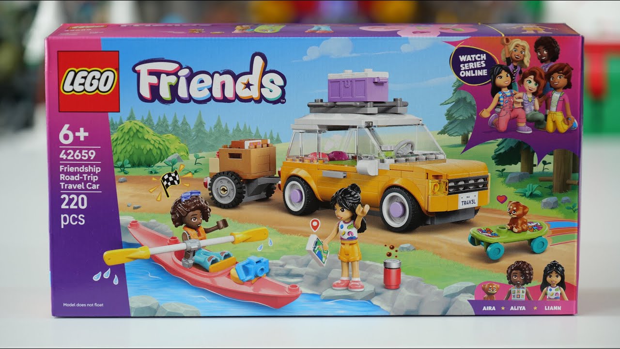 LEGO Friends 42659 Friendship Road-Trip Travel Car Speed Build - YouTube