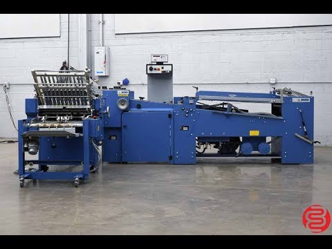 MBO B21 Continuous Feed Paper Folder w/ 8 Page Unit and Mobile Delivery ...