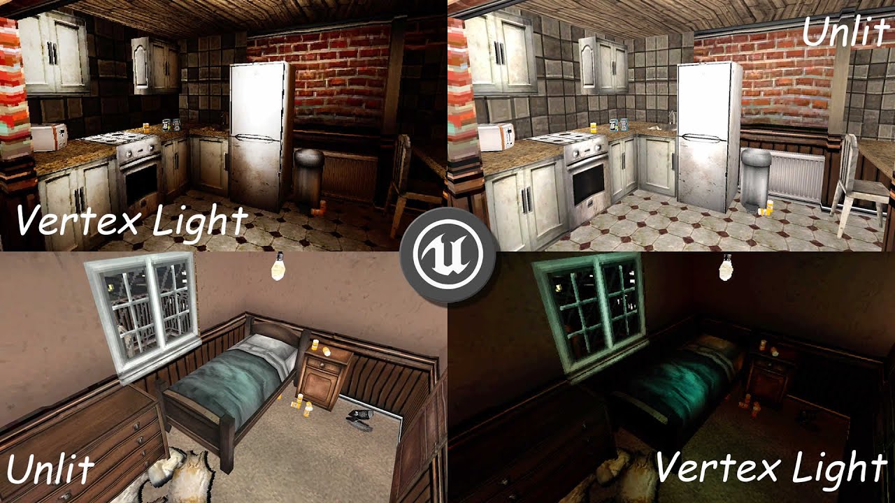 UE4 PS1 Style Game - Vertex Lighting ( Old School Horror Game ) - YouTube