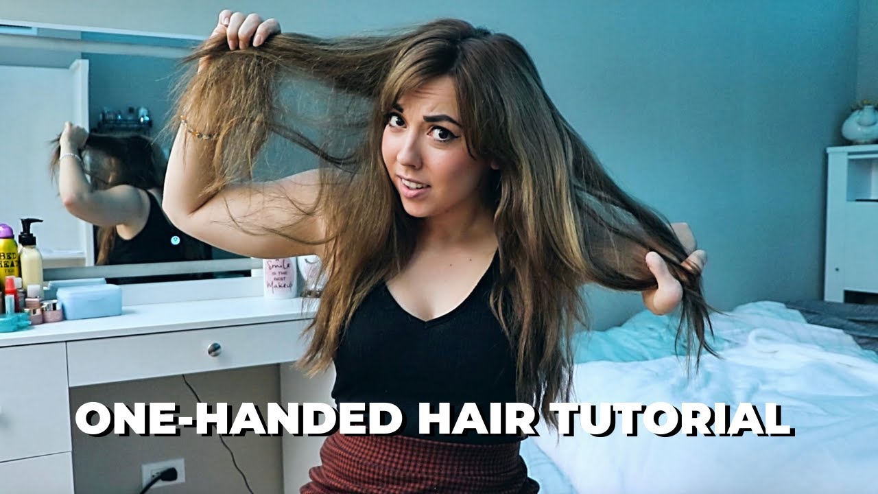 One Handed High Ponytail Tutorial - Amputee Woman With An Upper Arm ...