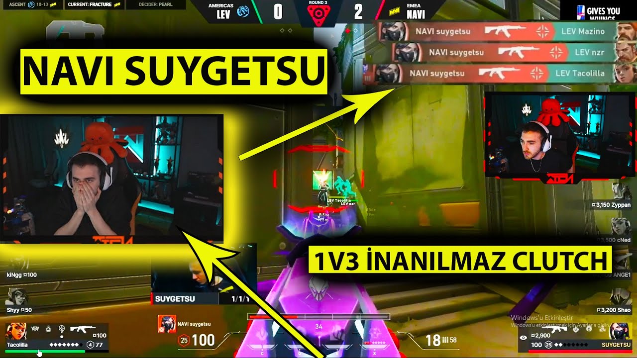 NAVI SUYGETSU AİMBOTU AÇIK UNUTMUŞ 1V3 YOK BÖYLE CLUTCH - YouTube