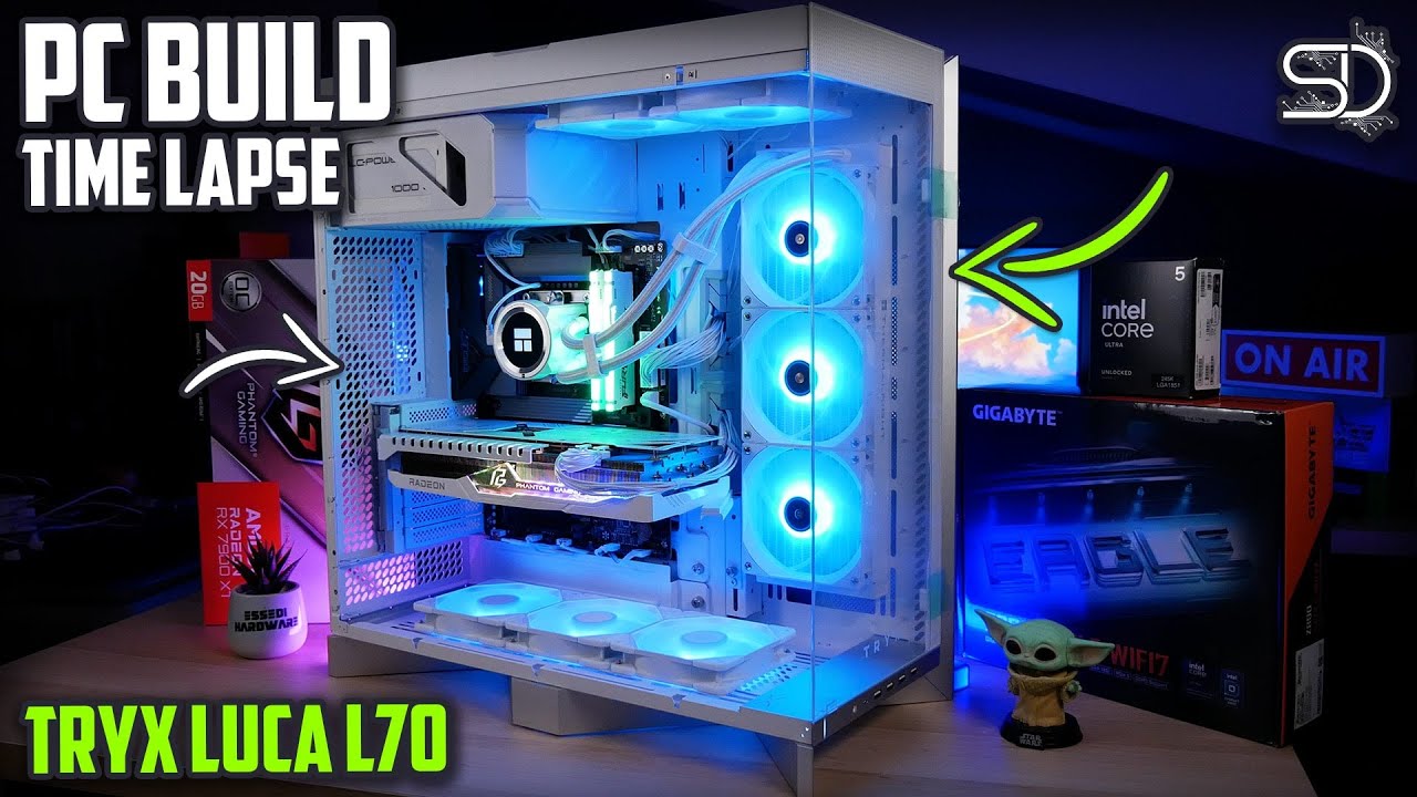 PC BUILD TIME LAPSE - TRYX LUCA L70 (Intel Ultra 5 245K + 7900XT) - YouTube