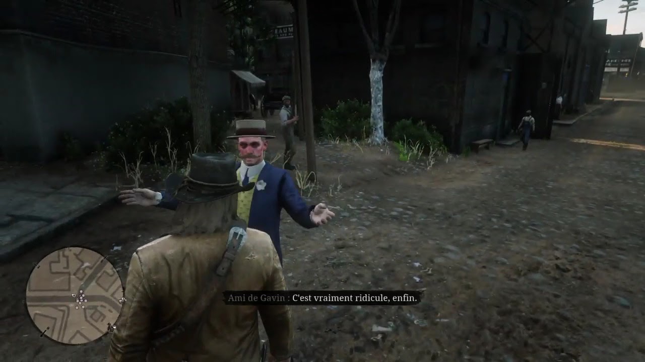 RDR2 pushing Gavin's friend - YouTube