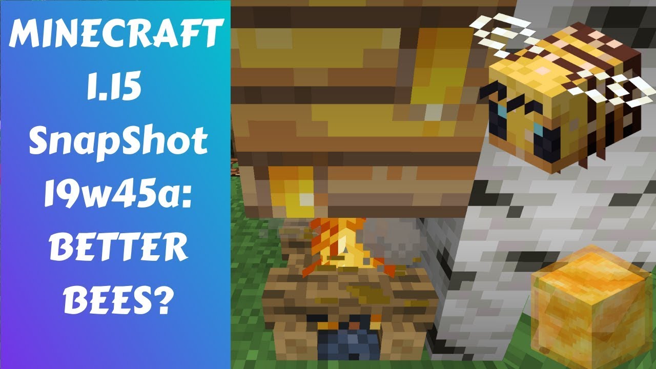 Minecraft 1.15: 19w45a - Better Bees? Crafting Recipe Parity, and Many ...