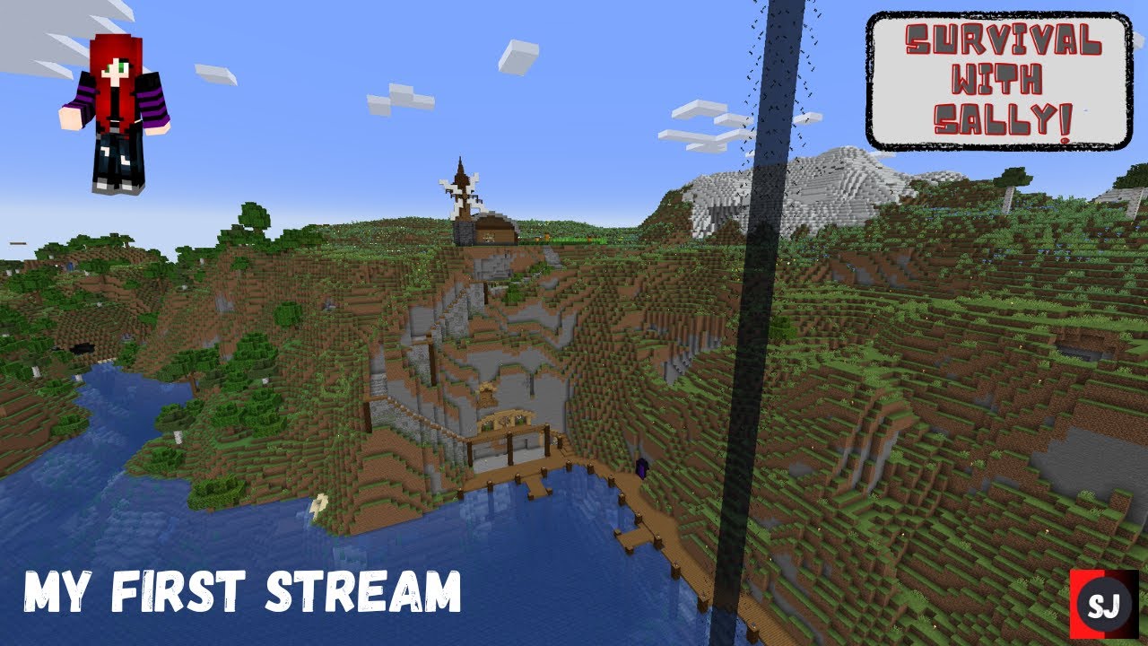 My First Live Stream! Survival with Sally - Minecraft Survival Let's ...