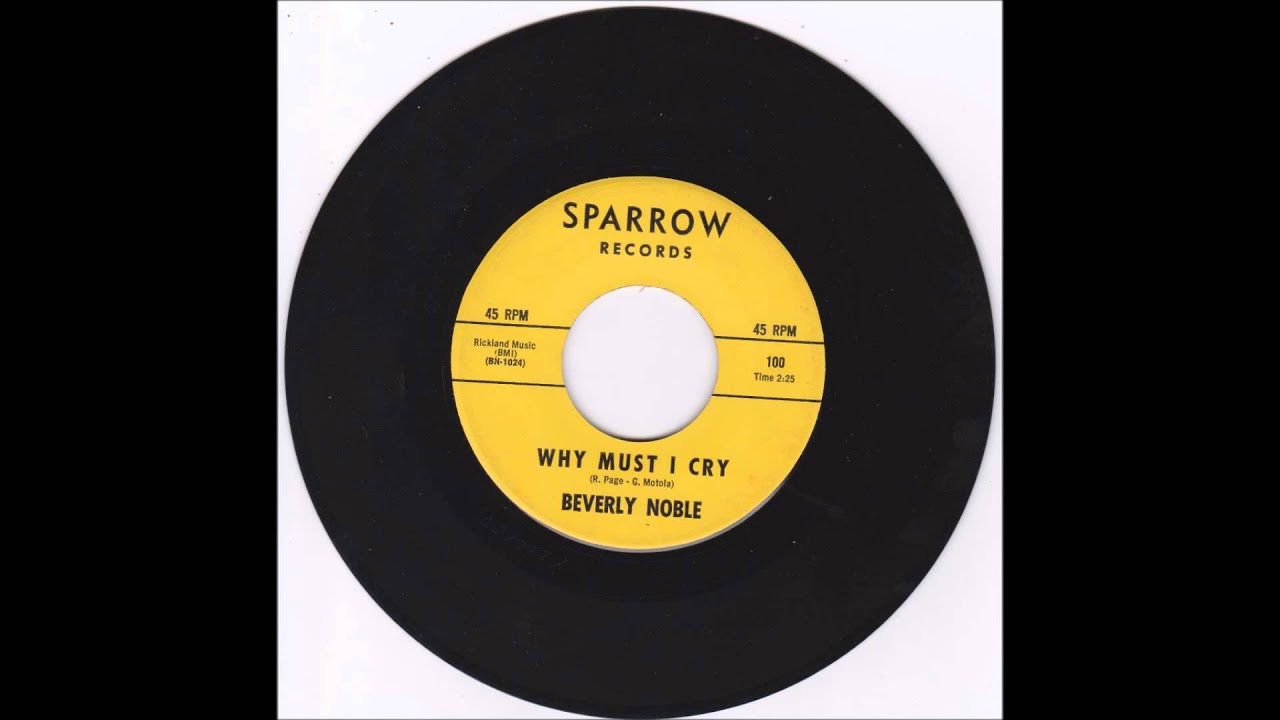 Beverly Noble You Cheated Why Must I Cry Rare Soul 45 on Sparrow ...