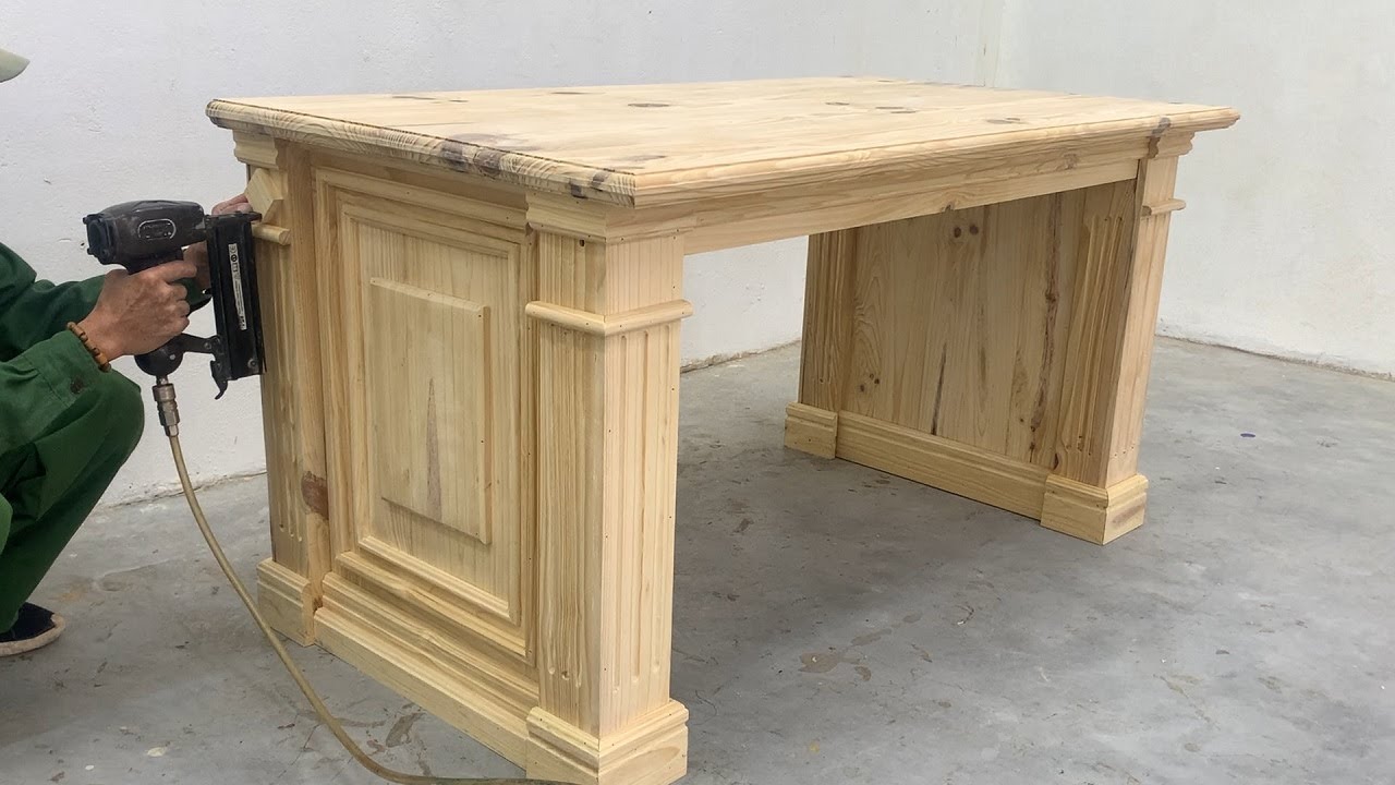 Unique And Creative Woodworking Ideas // Build A Table With Beautiful ...