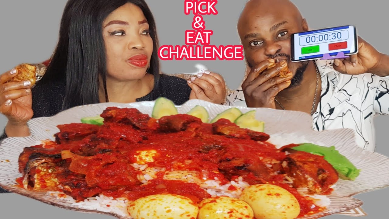 PICK AND EAT/DRINK MUKBANG CHALLENGE | BUT DESMOND CHEATED | WHITE RICE ...
