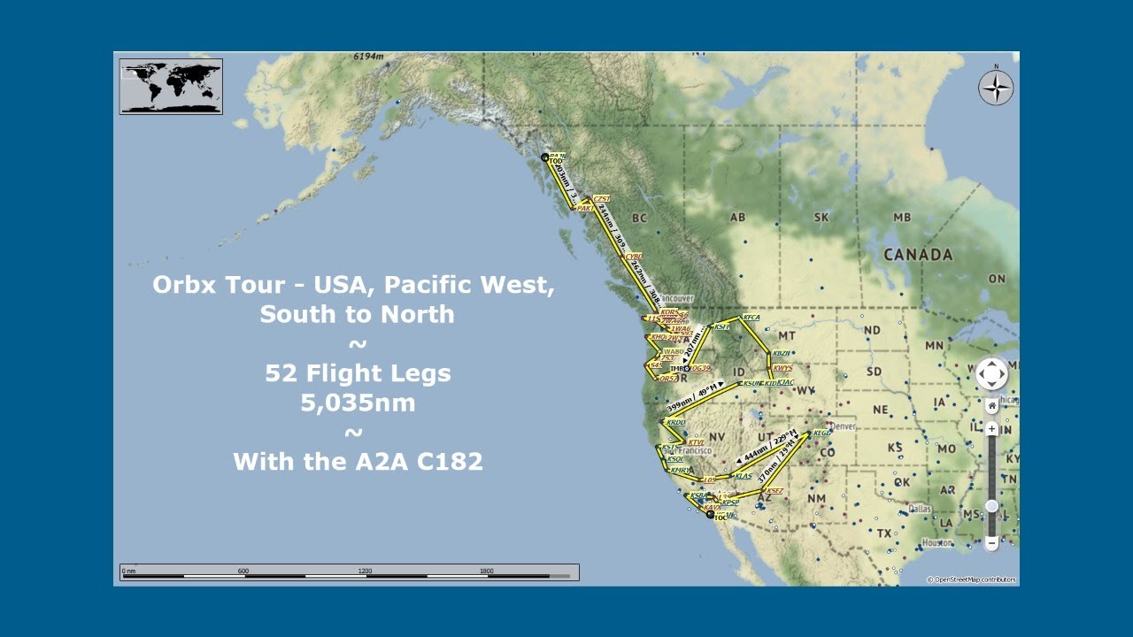 E18 - Orbx Tour - USA Pacific West - Long View Ranch to Hobby - YouTube