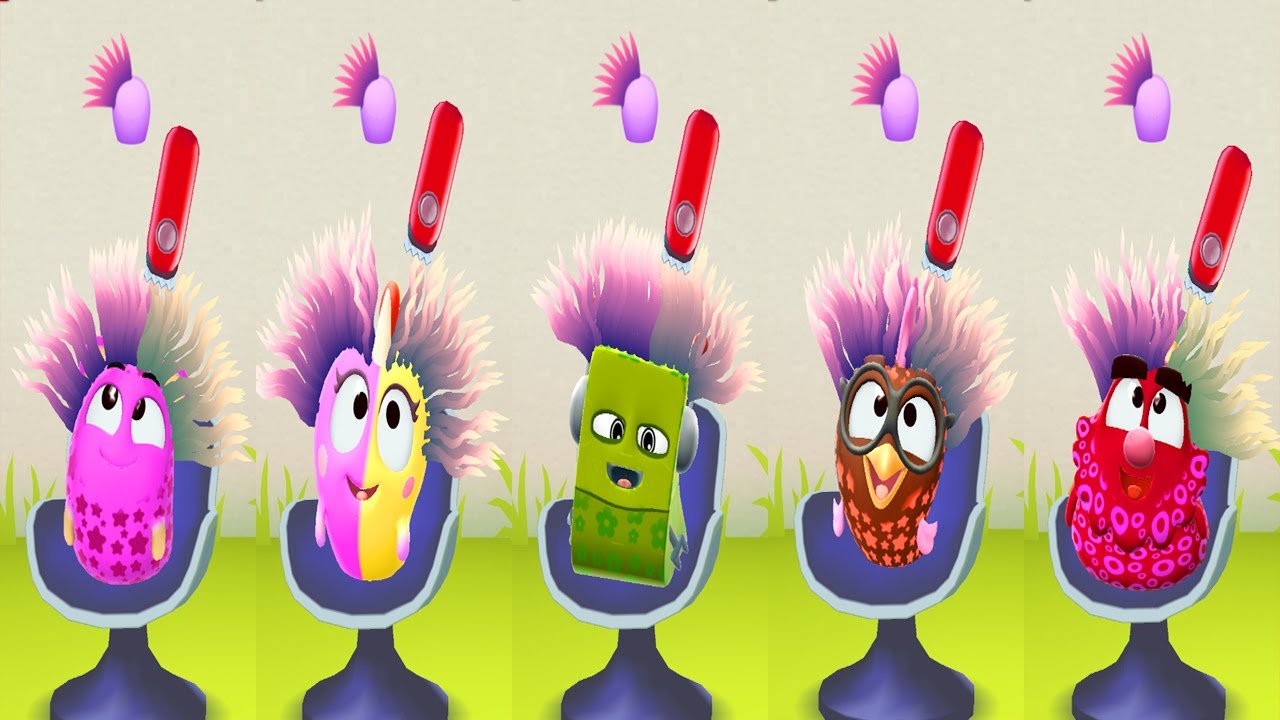 My Talking Tom 2 Learn Colors #6 - Sugar vs Dot vs Gus vs Squeak vs ...