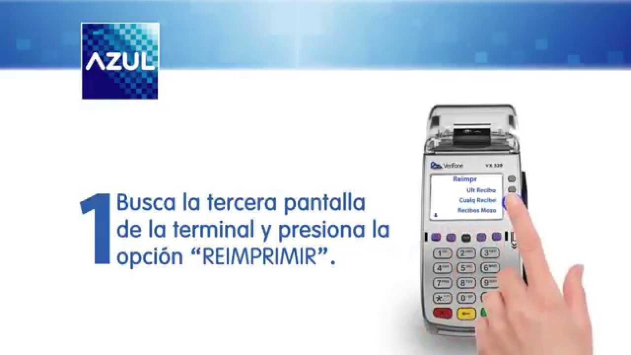 AZUL | Reimpresión de último recibo - YouTube