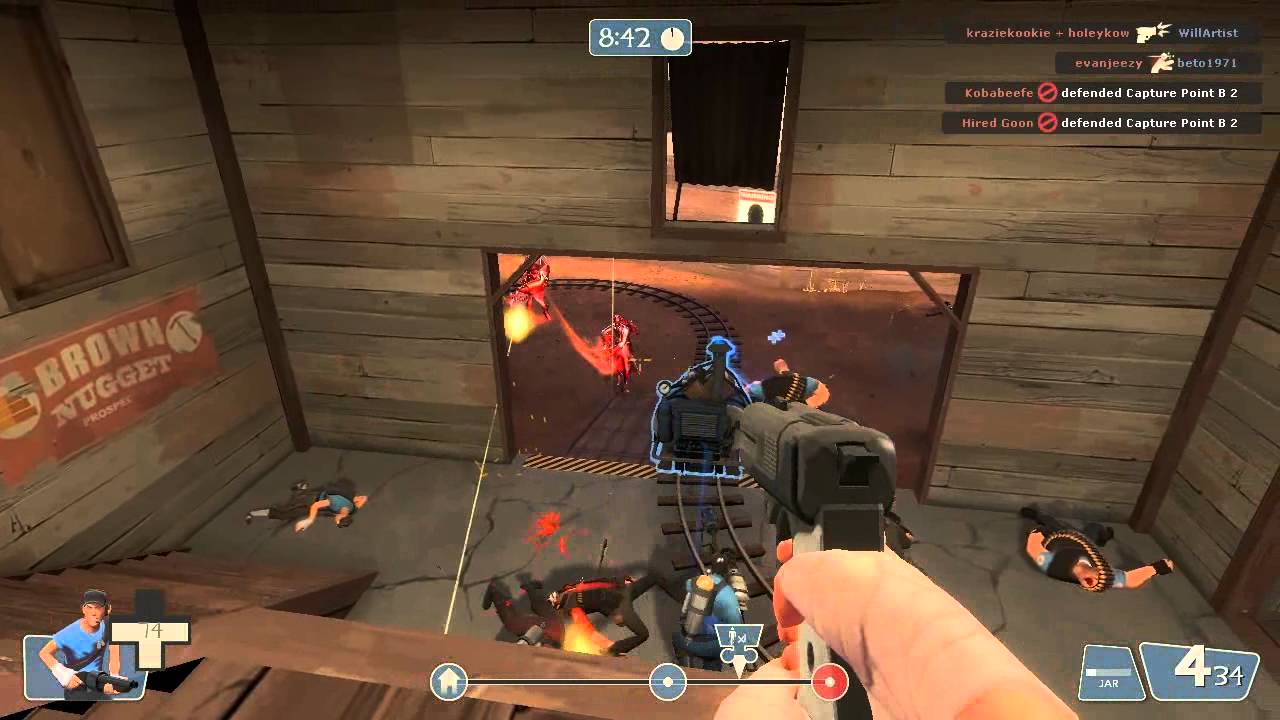 TF2:scout milkman set gameplay - YouTube