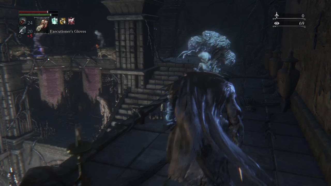 Bloodborne™ Vengeful Spectre invisible pathing shown. - YouTube