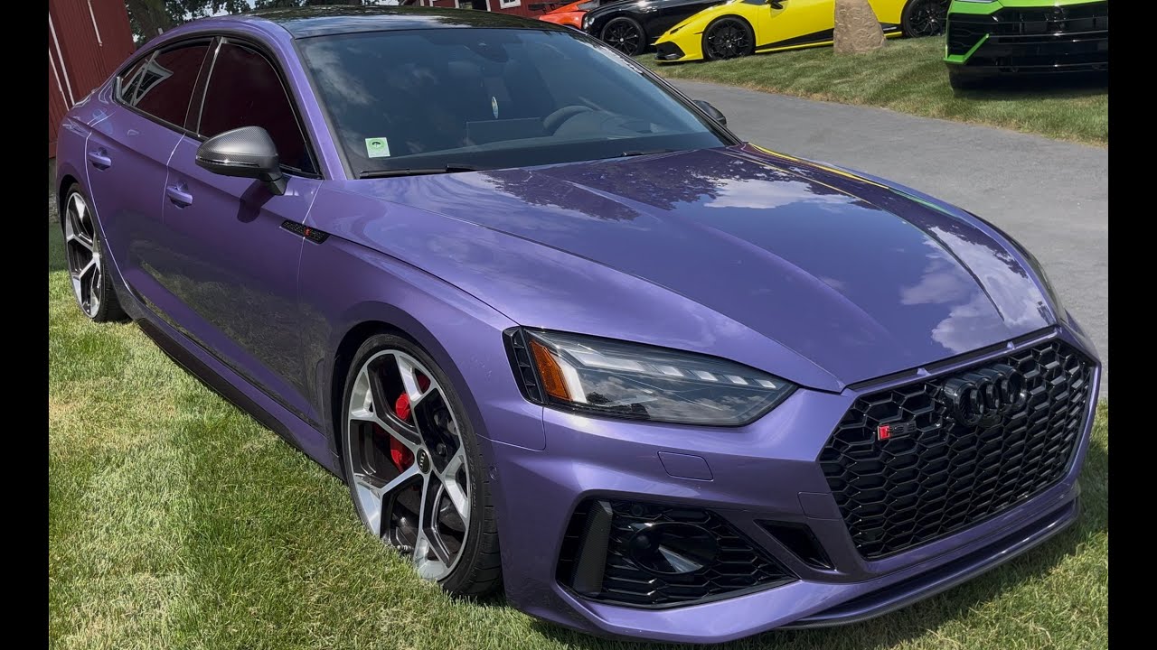 Viola Purple Metallic Audi RS5 Sportback - Walkaround [4K] - YouTube