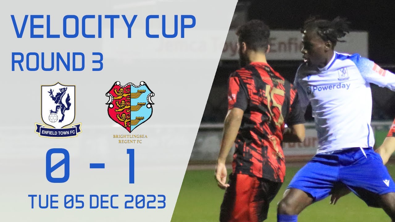 Velocity Cup Round 3 | Enfield Town v Brightlingsea | 05/12/23 - YouTube
