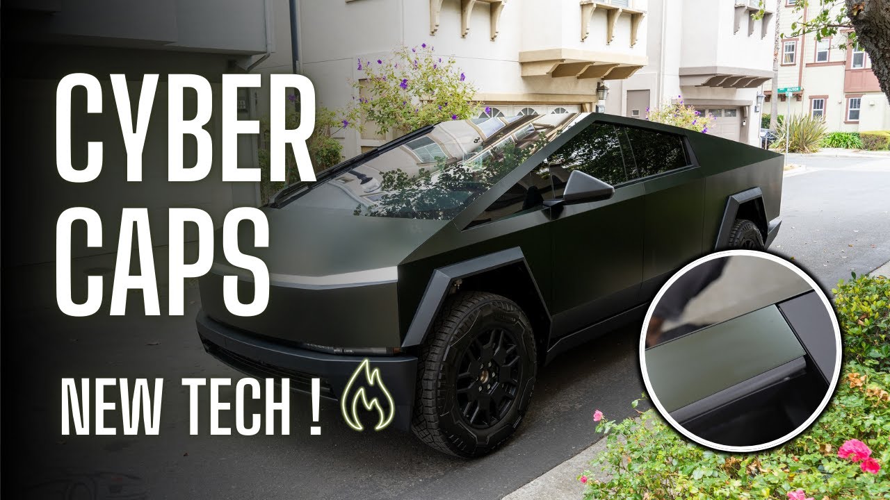 CYBER CAP - CYBERTRUCK Metal Covers for the Rear Plastic Trim - YouTube
