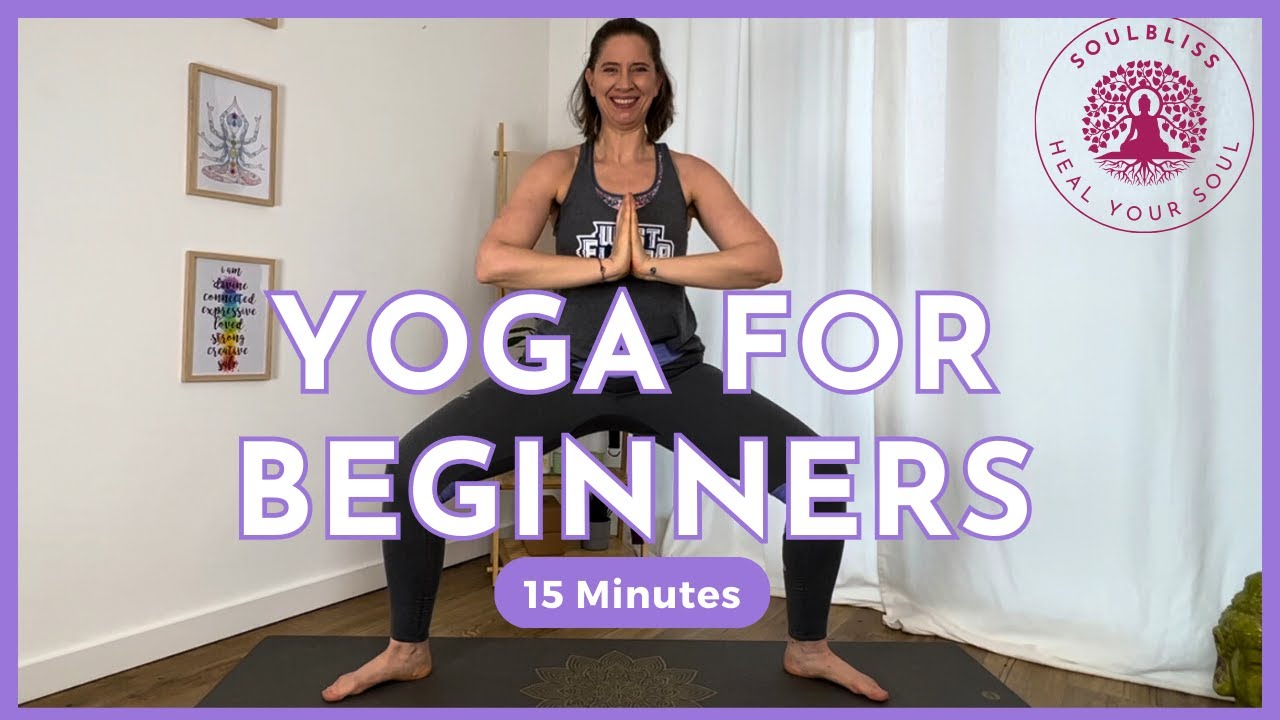 15 Minutes Beginner Yoga | SUPER EASY - YouTube