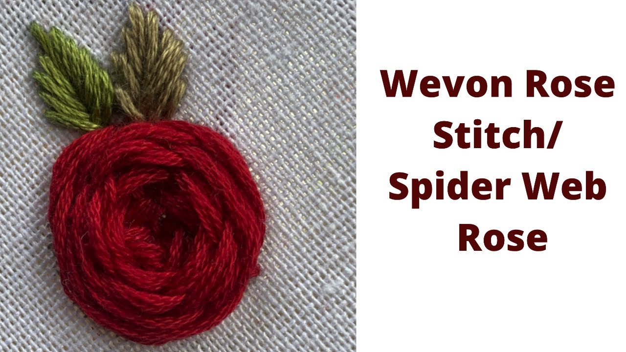 Woven Wheel Rose | Woven Wheel stitch | Spider Web Rose | Spider Web ...